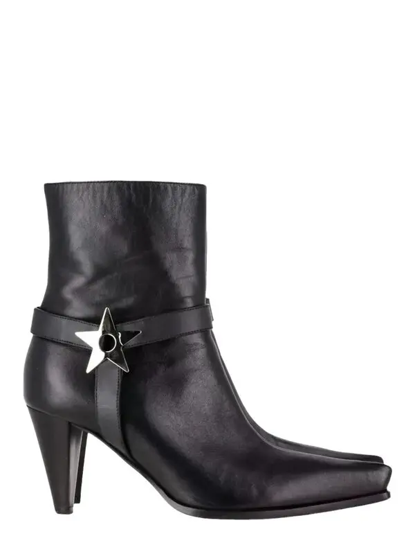 GIUSEPPE ZANOTTI Karmen Star-buckle Ankle Boots - Black