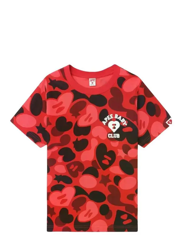 A BATHING APE Logo T-shirt - Red