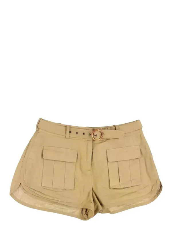 Zimmermann Belted Cargo Shorts - Neutrals