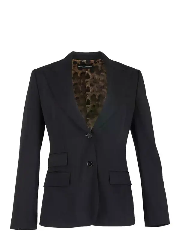 Dolce & Gabbana Turlington Peak-lapel Blazer - Black