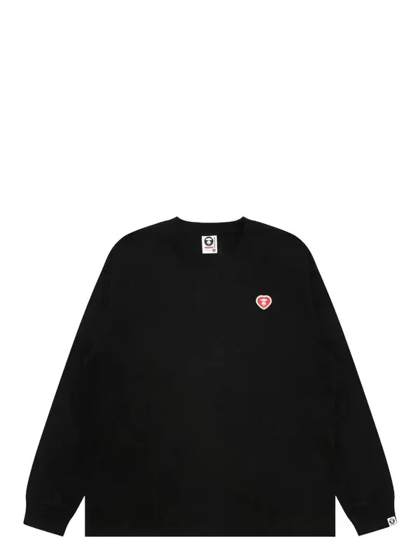 AAPE BY *A BATHING APE® Heart Sweater - Black
