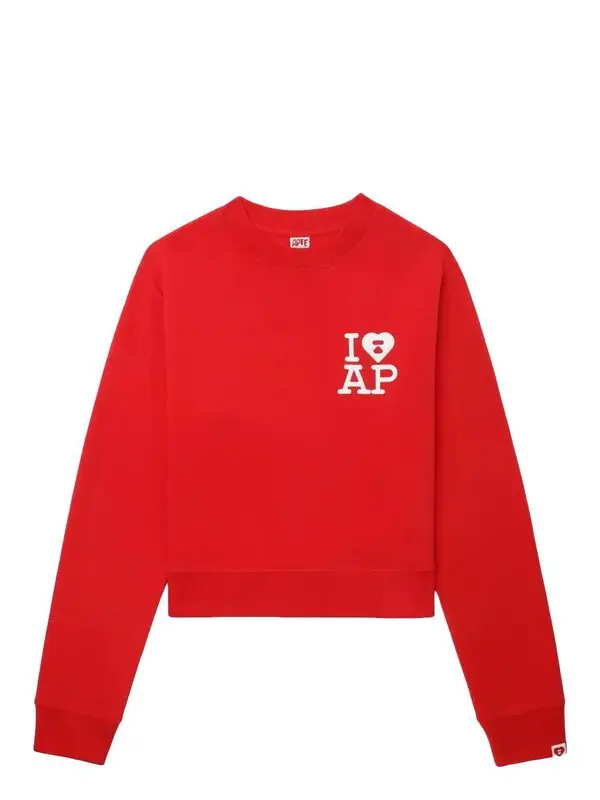A BATHING APE Graphic Sweater - Red