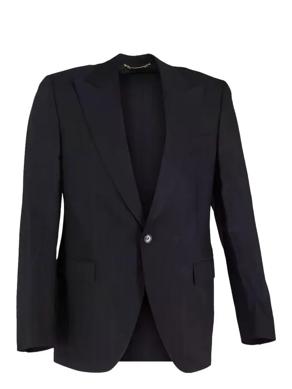Dolce & Gabbana Striped Single-breasted Blazer - Blue