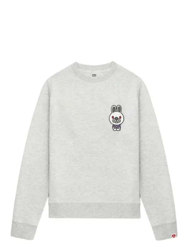A BATHING APE Appliqué Sweater - Grey