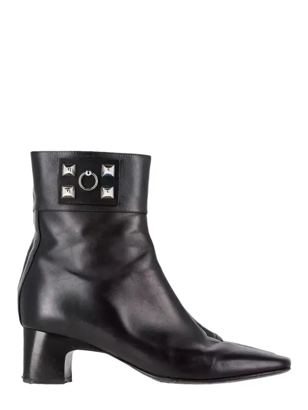 Hermès Leather Ankle Boots - Black