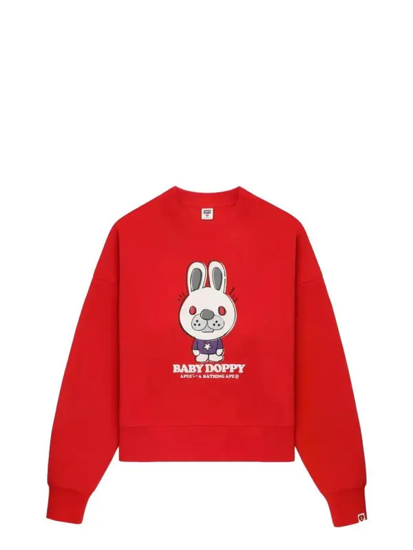 A BATHING APE Baby Doppy Sweatshirt - Red