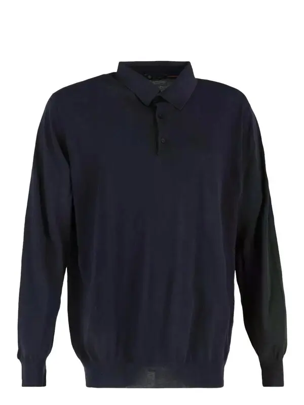 Loro Piana Long-sleeve Polo Shirt - Blue
