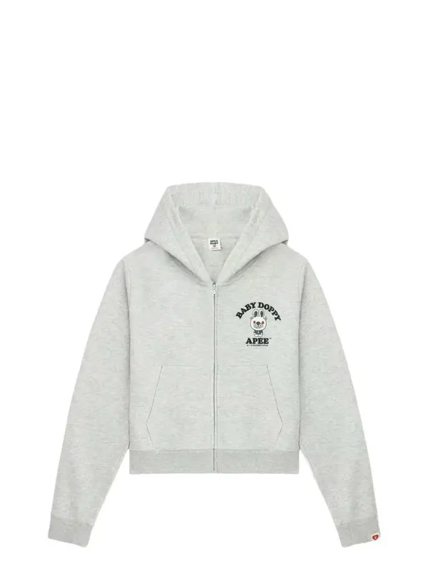 A BATHING APE Rabbit Zip-up Hoodie - Grey