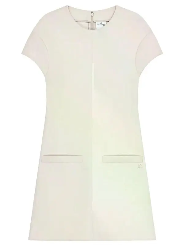COURREGES Pocket Mini Dress - Neutrals
