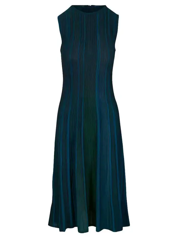 Akris Ribbed Dress - Blue