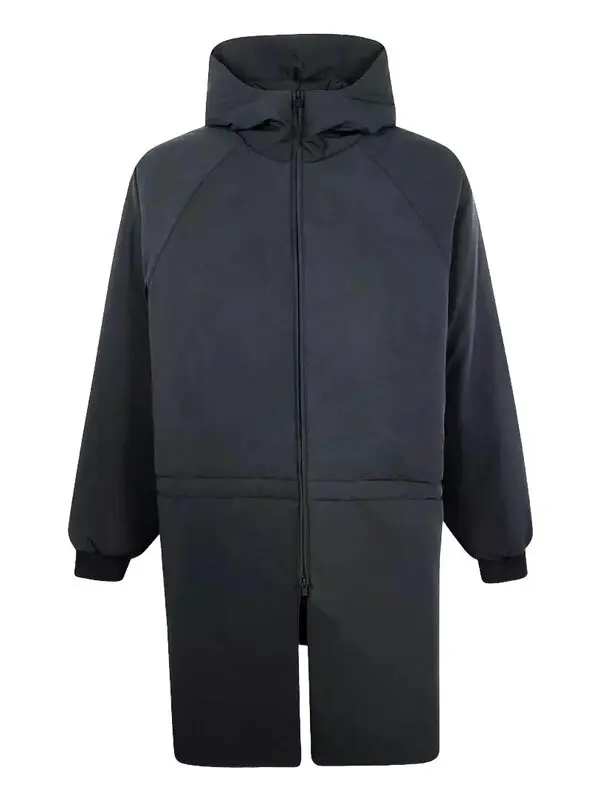 Fear Of God Hooded Logo-embroidered Parka Coat - Black