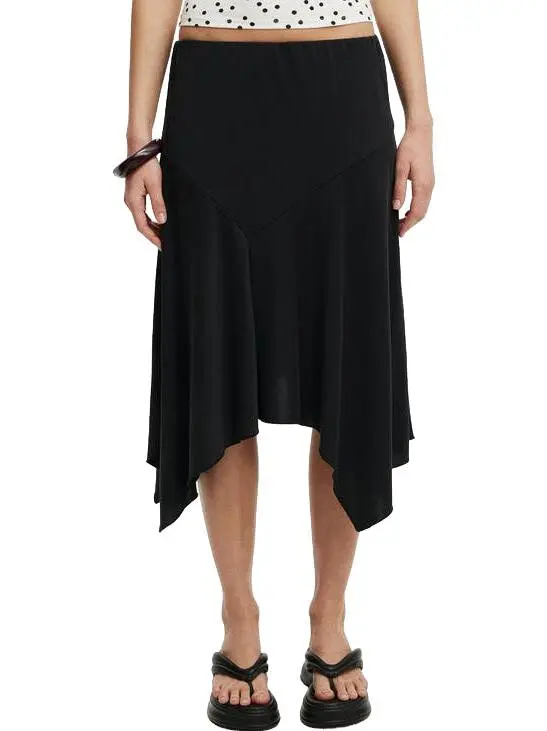 COTTON ON Sandy Midi Skirt - Black