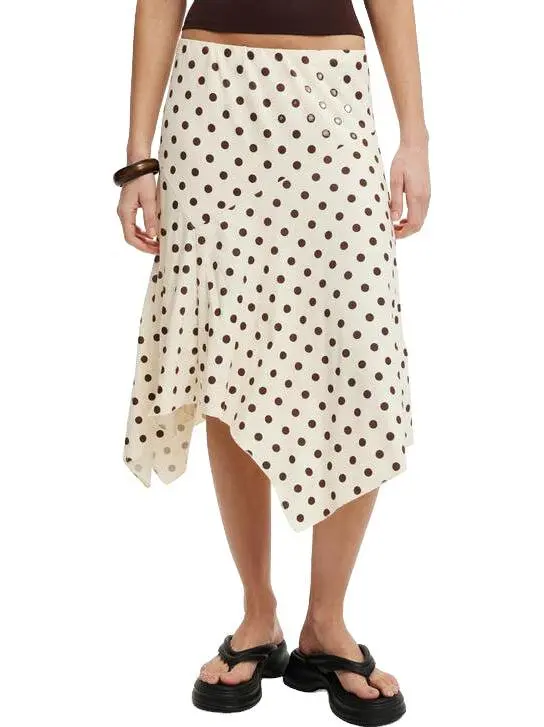 COTTON ON Sandy Midi Skirt - Eden Polka Dot