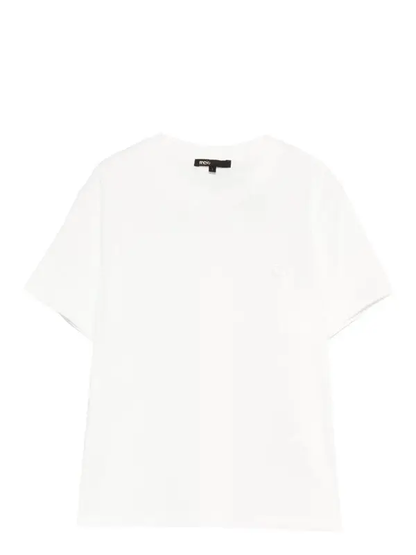 Maje Embroidered Cotton T-shirt - White