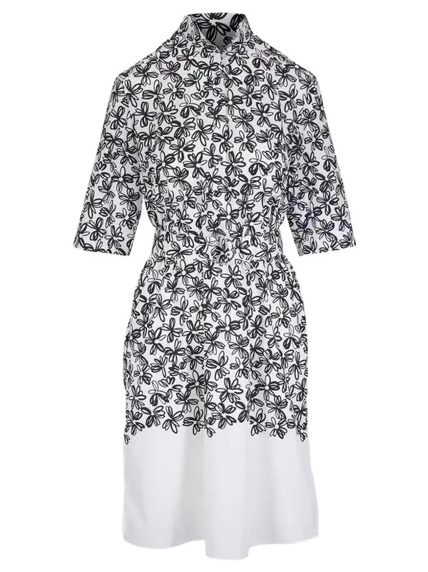 Akris Floral-print Dress - White