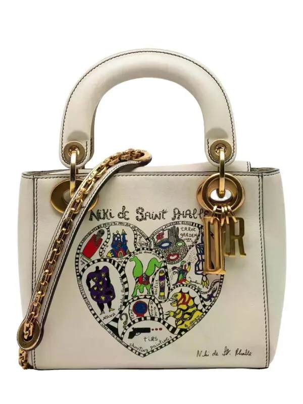 Dior 2017 Dioramour Niki De Saint Phalle Mini Lady Satchel - White