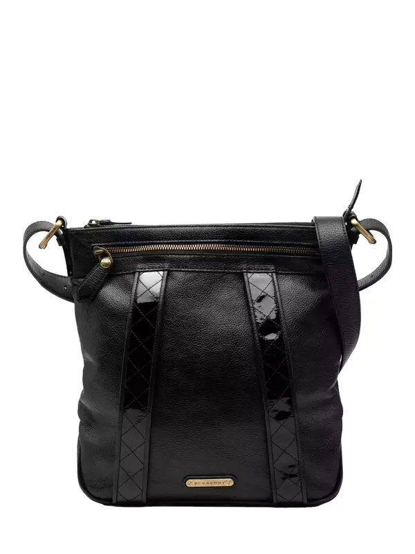 Burberry Leather Crossbody Bag - Black