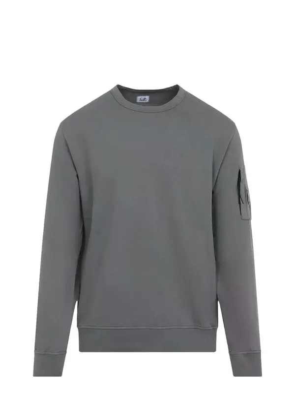 C.P. COMPANY Sleeve Patch Sweatshirt - Grey