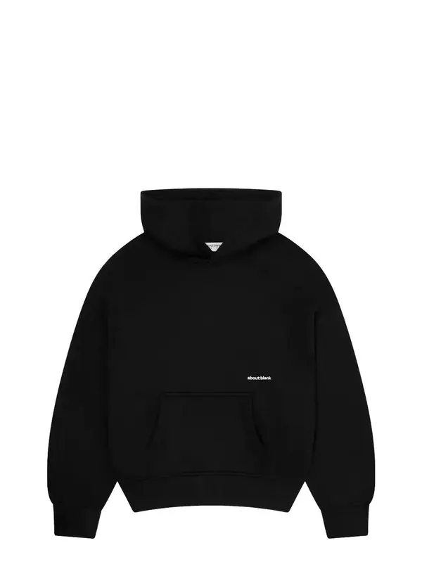 ABOUT:BLANK Logo-print Hoodie - Black
