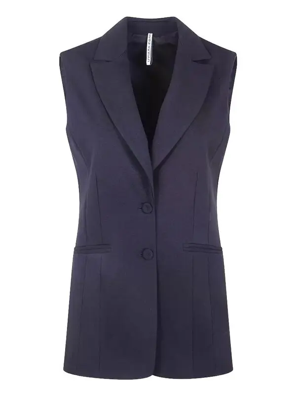 Liviana Conti Logan Button-front Gilet - Blue