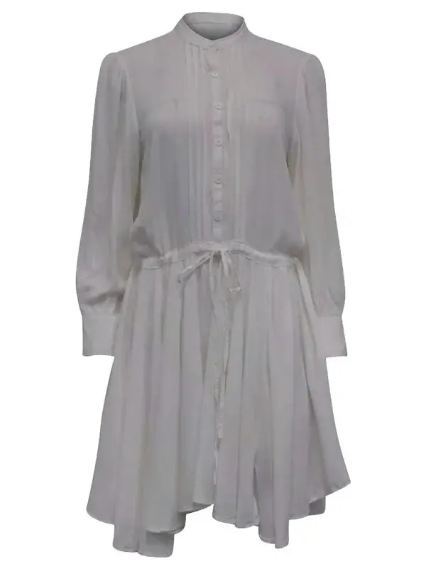 Zadig&Voltaire Ranil Tie-waist Mini Dress - White
