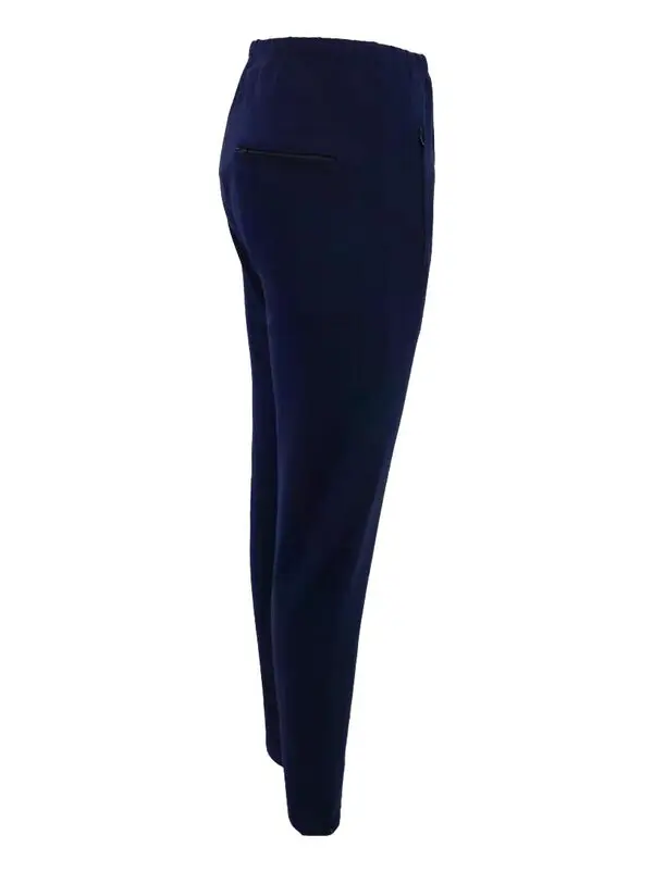 Balenciaga Gartered-detail Trousers - Blue