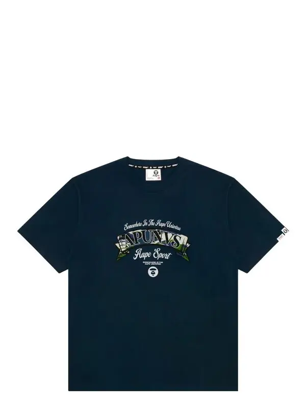 AAPE BY *A BATHING APE Graphic-print T-shirt - Blue