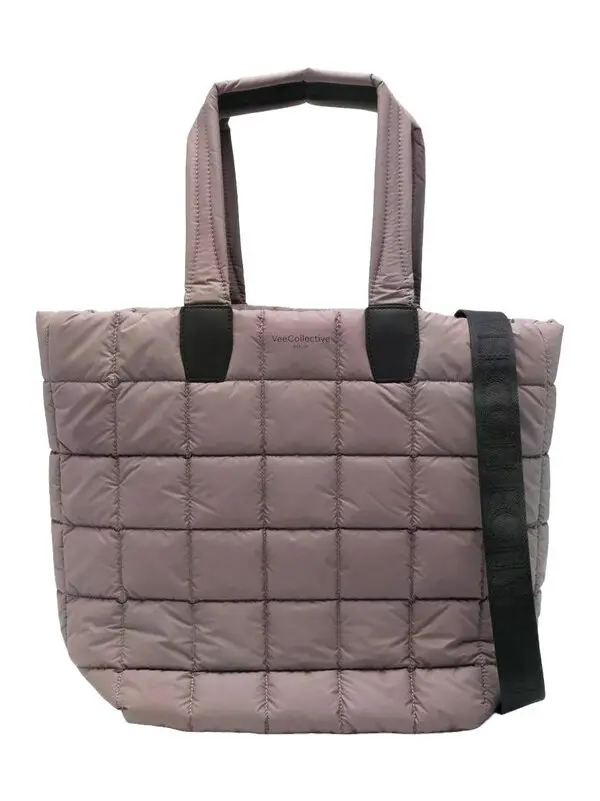 VEECOLLECTIVE X Claire Holt Porter Quilted Tote - Brown
