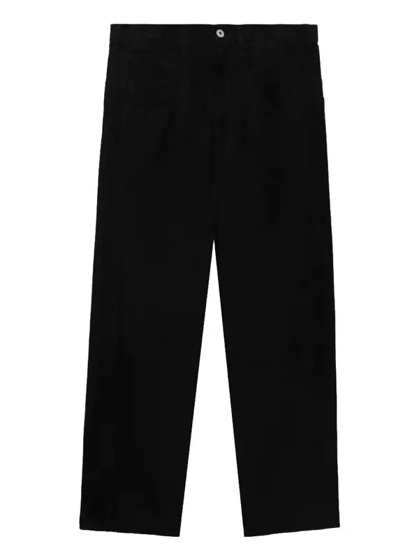 Junya Watanabe Straight-leg Cotton Trousers - Black