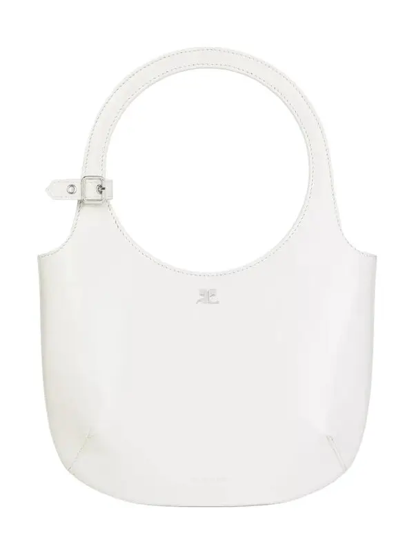 COURREGES Buckle-detail Tote Bag - White