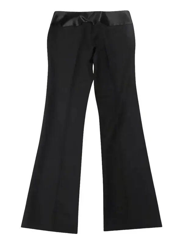 Theory Ross Belted Flared Trousers - Black
