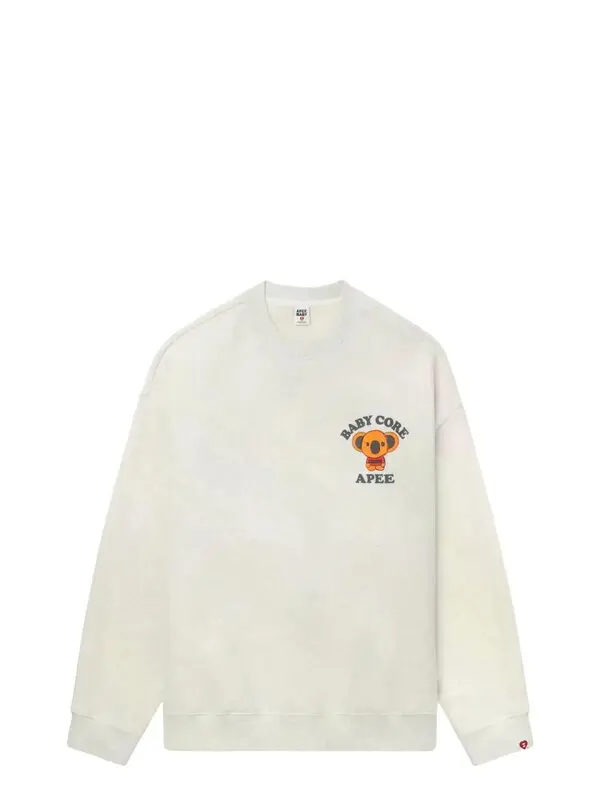 A BATHING APE Graphic Print Sweatshirt - Neutrals