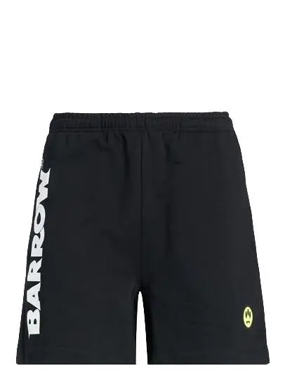 BARROW Cotton French Terry Athletic Shorts - Black