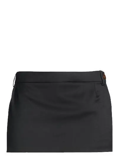 VIVIENNE WESTWOOD Mini Wrap Skirt In Virgin Wool - Black