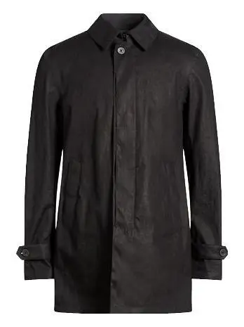 Herno Overcoat & Trench Coat Linen - Black