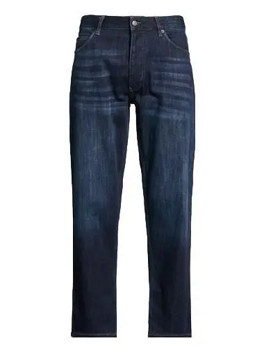 Emporio Armani Tapered Jeans In Cotton And Elastane - Blue