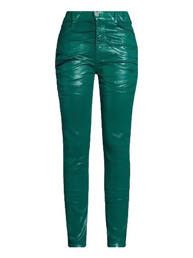 VIVIENNE WESTWOOD Skinny High-waisted Jeans With Coated Effect - Green