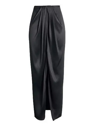 Giorgio Armani Silk Maxi Skirt - Black