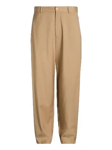Emporio Armani Tapered Virgin Wool Pants - Beige