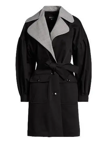 Boutique Moschino Belted Twill Coat - Black