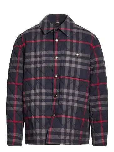 Burberry Quilted Flannel Jacket - Blue