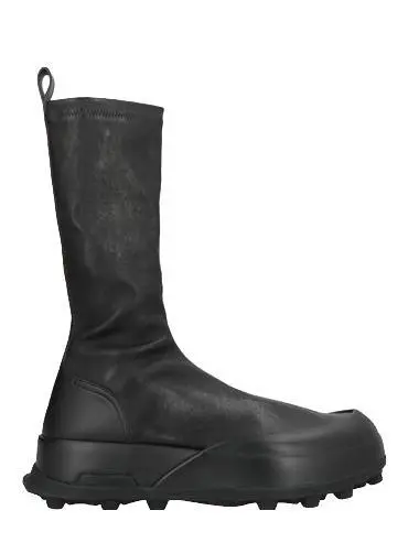 JIL SANDER Synthetic Flatform Boots - Black