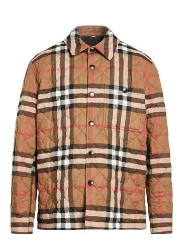 Burberry Twill Jacket With Signature Print - Brown
