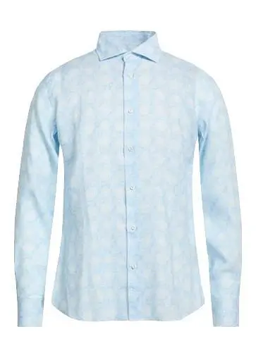 Fedeli Shirt Sky Size Linen - Blue