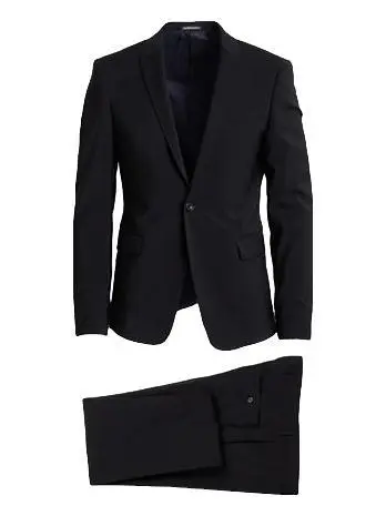 Emporio Armani Suit Midnight Size Virgin Wool - Blue