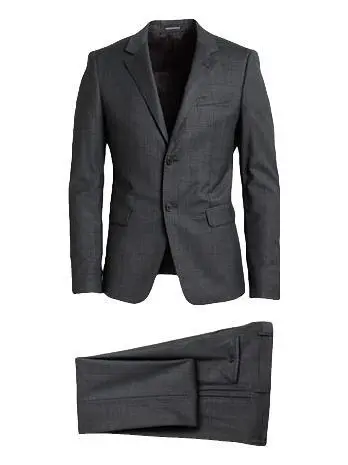 Emporio Armani Suit Charcoal Size Virgin Wool, Elastane - Grey