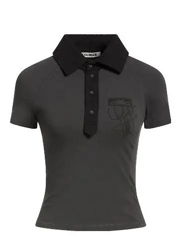 Ottolinger Organic Cotton & Elastane Polo Shirt - Black