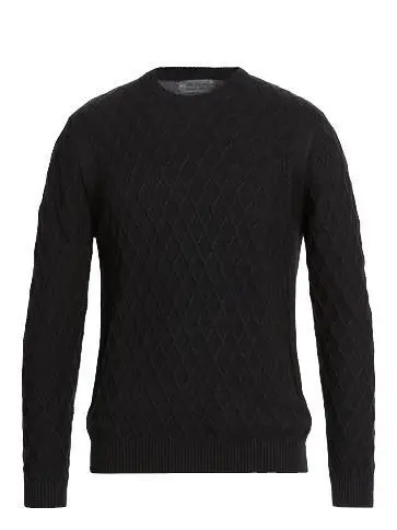 EREDI DEL DUCA Knitted Crewneck Sweater - Black