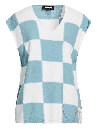 BARROW Intarsia-knit V-neck Top - Blue