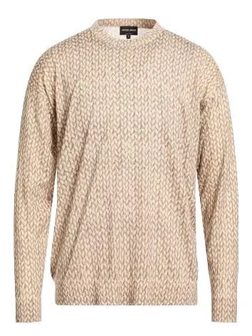 Giorgio Armani Sweater In Virgin Wool - Cream
